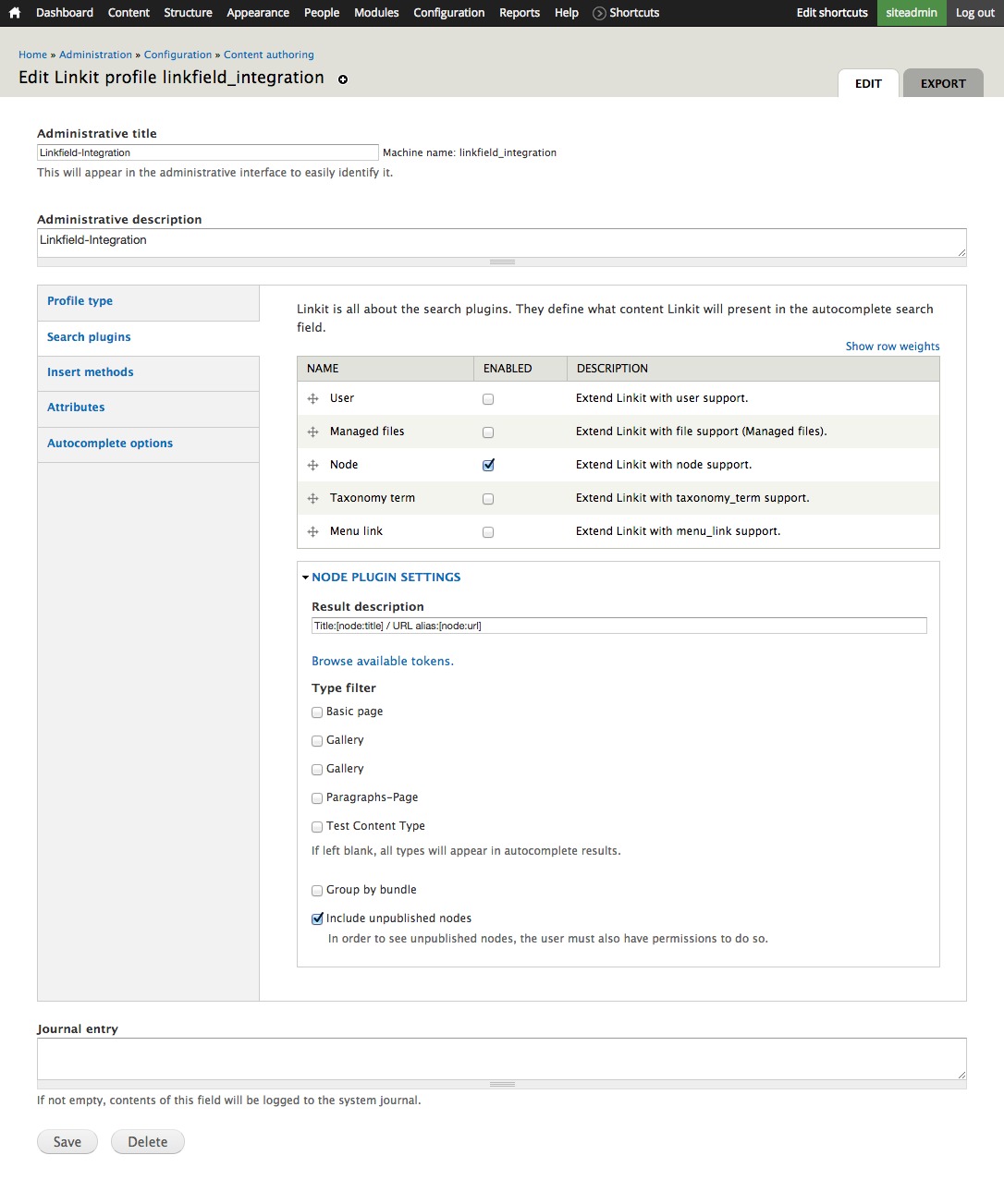 Improved Internal Linking with "Linkit" | Modules that integrate with the Field module | Drupal ...