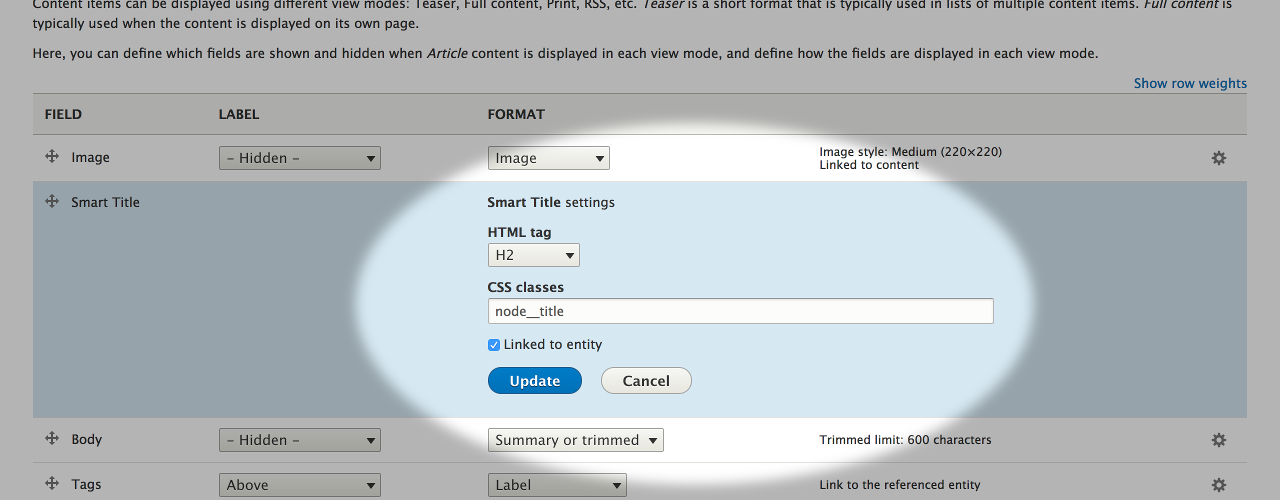 Sample use case of Smart Title | Smart Title | Drupal guide on Drupal.org