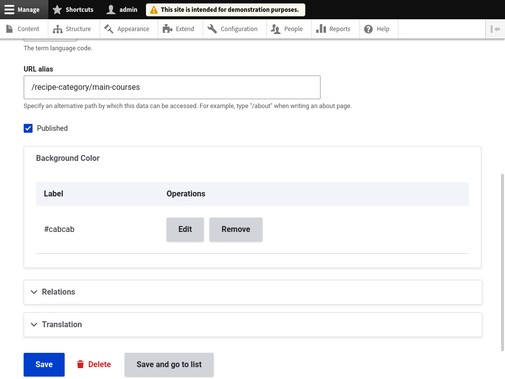 Tone Example: Setup per category background color for recipe cards in umami | Tone | Drupal Wiki ...