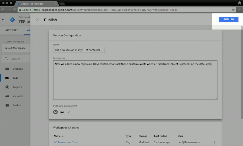 How to enable ecommerce tracking in Google Tag Manager | Commerce ...