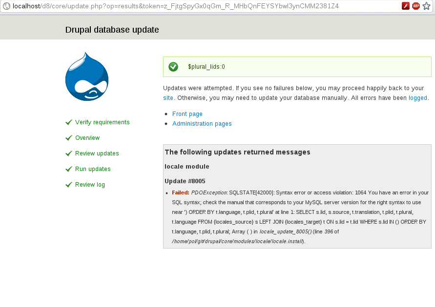 Plural string storage is broken, editing UI is missing [#532512] | Drupal.org