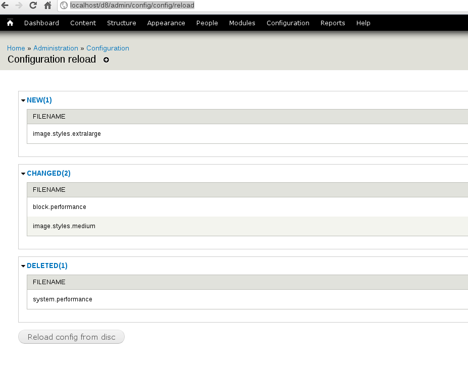 Allow importing and synchronizing configuration when files are updated [#1447686] | Drupal.org