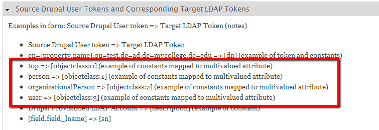 Ldap User Multiple Objectclass Tokens In Drupal Ldap Provisioning 1922906