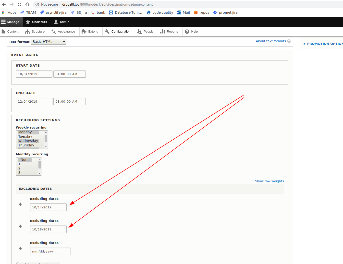 Fullcalendar View 