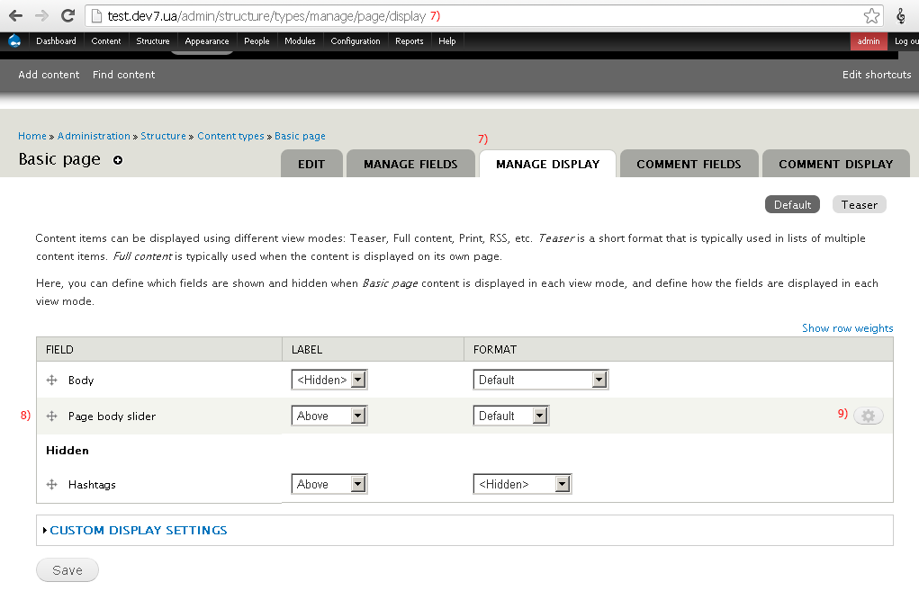 Node display fields - Text slider (Content slider, Text js pager) widget [#2015743] | Drupal.org