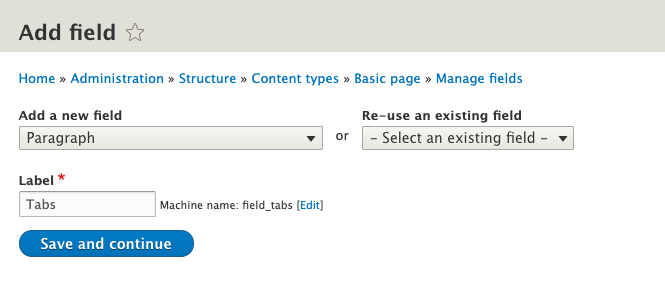 Setting up A11Y Paragraphs Tabs | A11Y Paragraphs Tabs | Drupal Wiki guide on Drupal.org