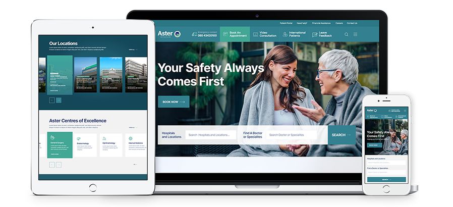 Drupal 9 powered solution for Aster Hospitals | Drupal.org