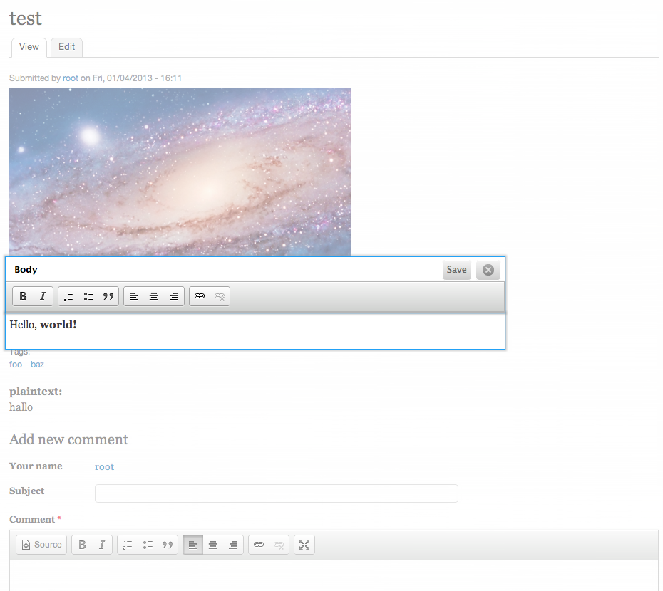 WYSIWYG: Add CKEditor module to core [#1890502] | Drupal.org