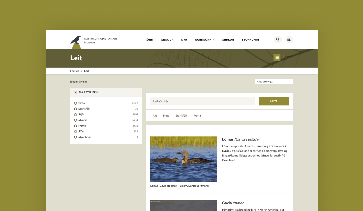Icelandic Institute of Natural History (NÍ) | Drupal.org