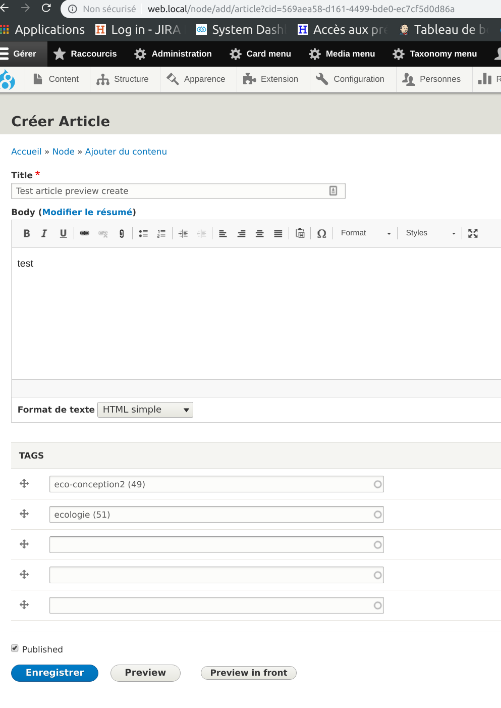Complete example Part III: create article | Preview graphql Example ...