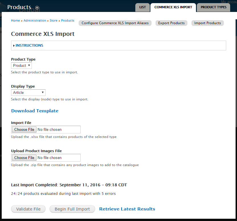 Commerce XLS Import | Drupal.org Commerce XLS Import | Drupal.org