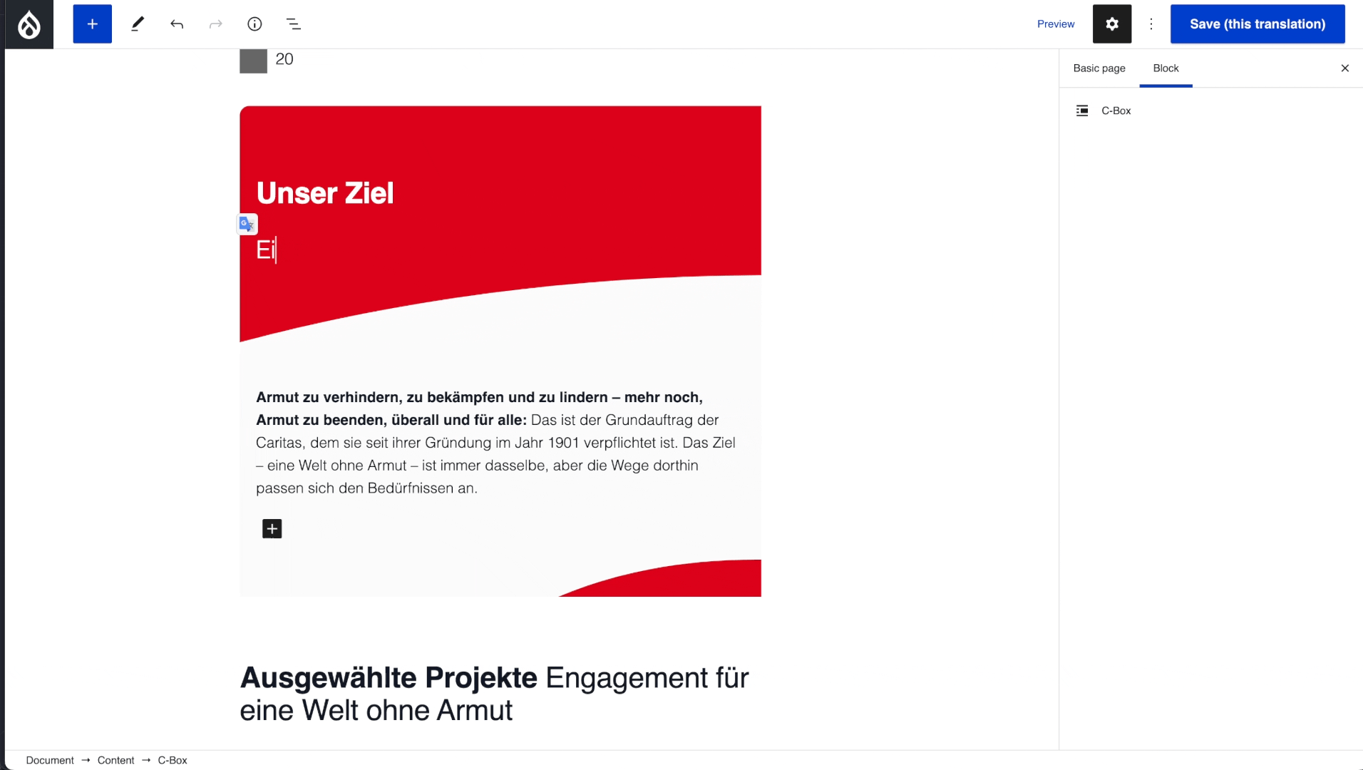 Caritas Schweiz Multi-site Relaunch | Drupal.org