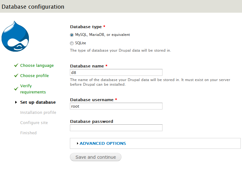 Database creation at the time of Drupal installation. | Drupal.org