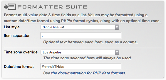 Included formatters (Formatter Suite) | Formatter Suite Guide | Drupal Wiki guide on Drupal.org