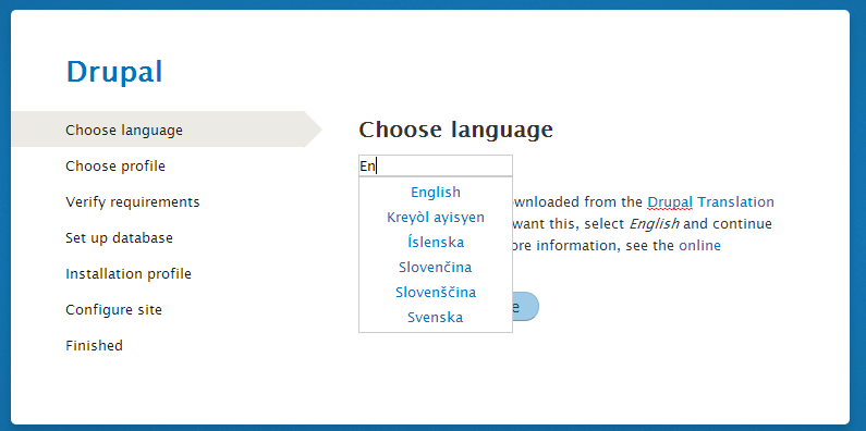 Enhance language select form with textbox and other tools [#1337628 ...