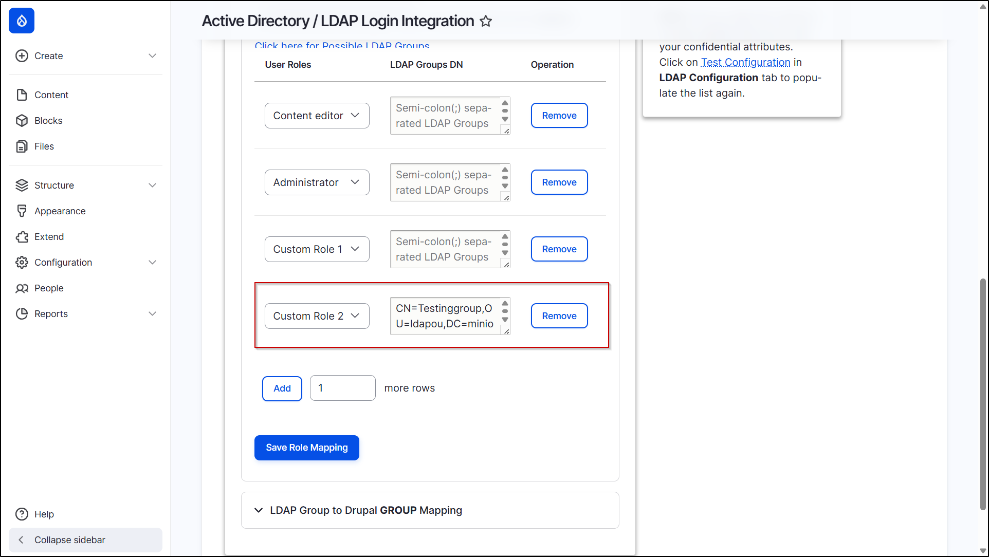 Ldap User Role Mapping Ldap Integration Drupal Wiki Guide On 8004