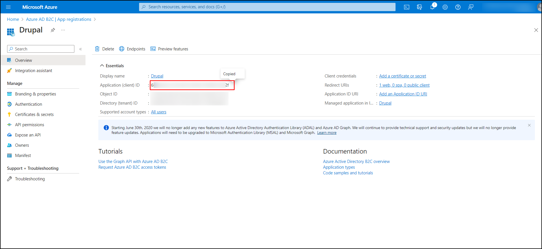 Configure Azure B2c As Oauth Openid Connect Provider For Drupal Login Oauth And Openid Connect