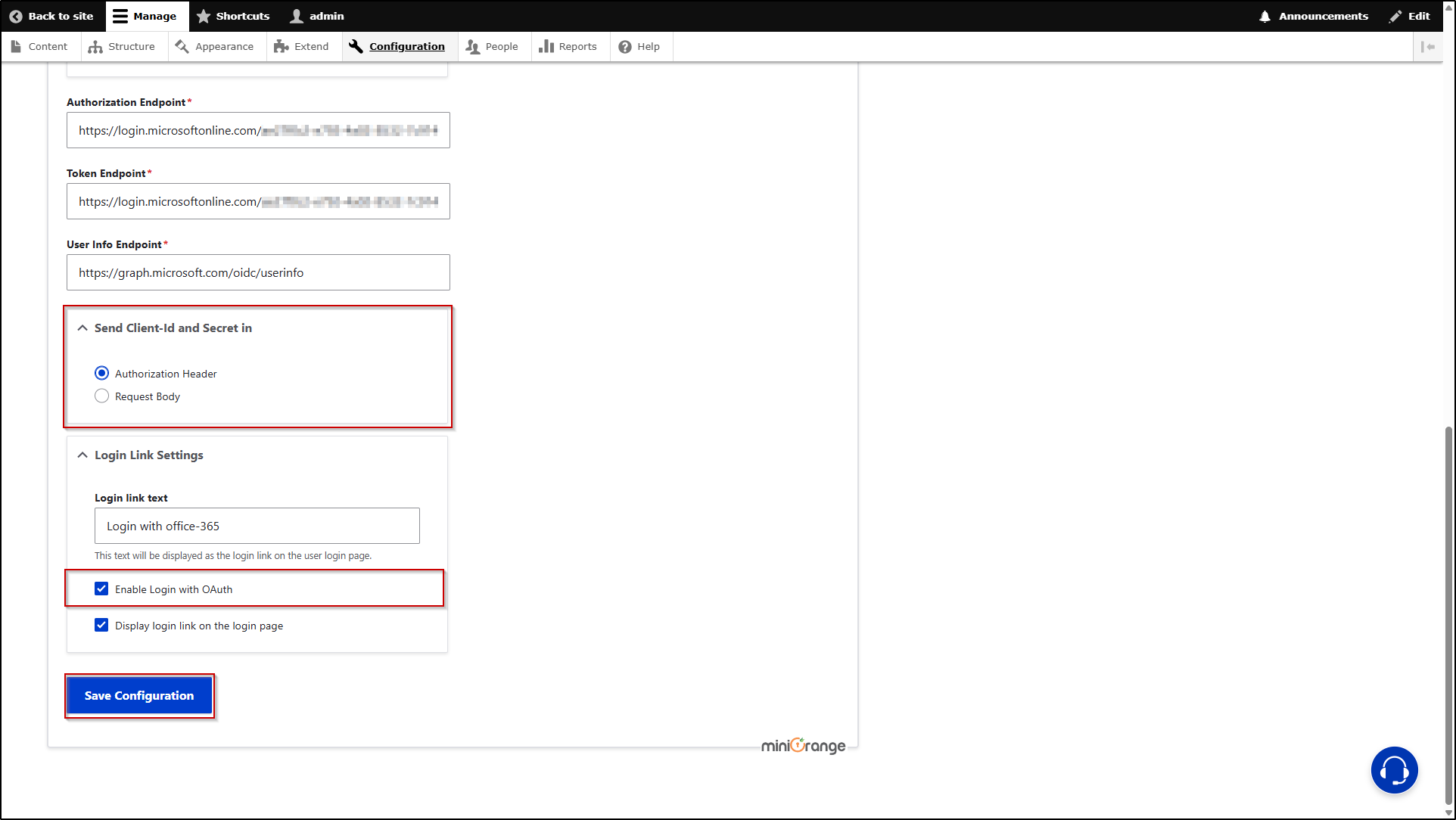 Office 365 OAuth SSO Setup | OAuth & OpenID Connect Login - OAuth2 Client SSO Login | Drupal ...