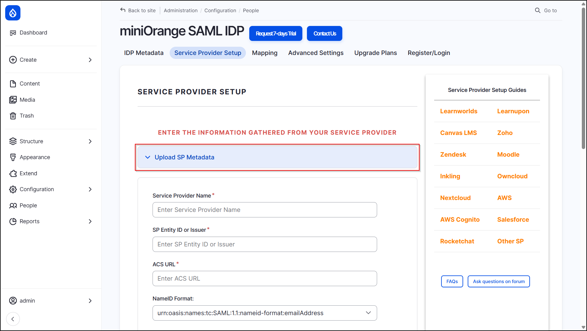 SSO setup with Keycloak using Drupal IdP | SAML IDP 2.0 Single Sign On (SSO) - SAML Identity ...