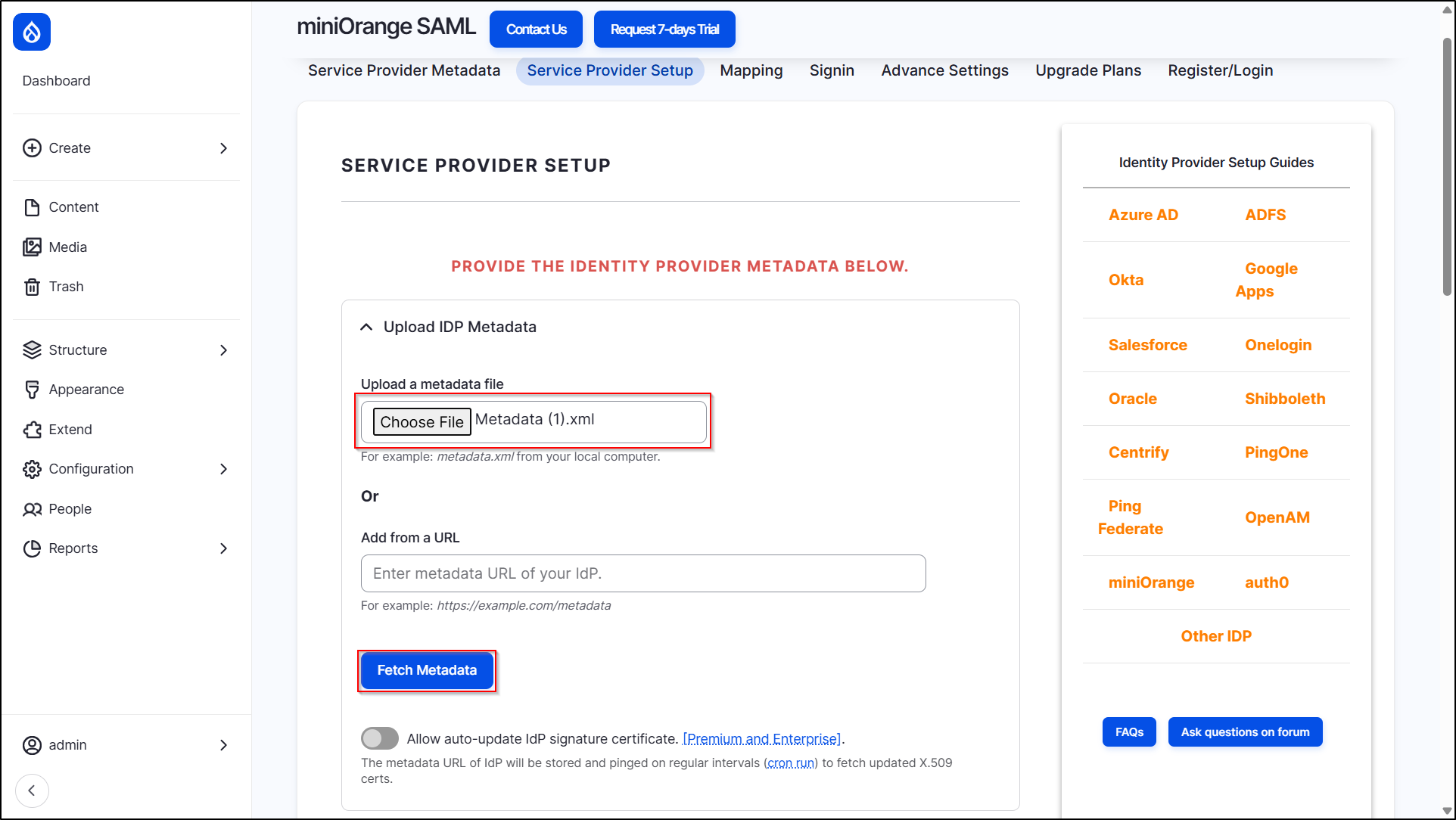 Setup Drupal as SAML Service Provider: | SAML SP Single Sign On (SSO) - SAML Service Provider ...