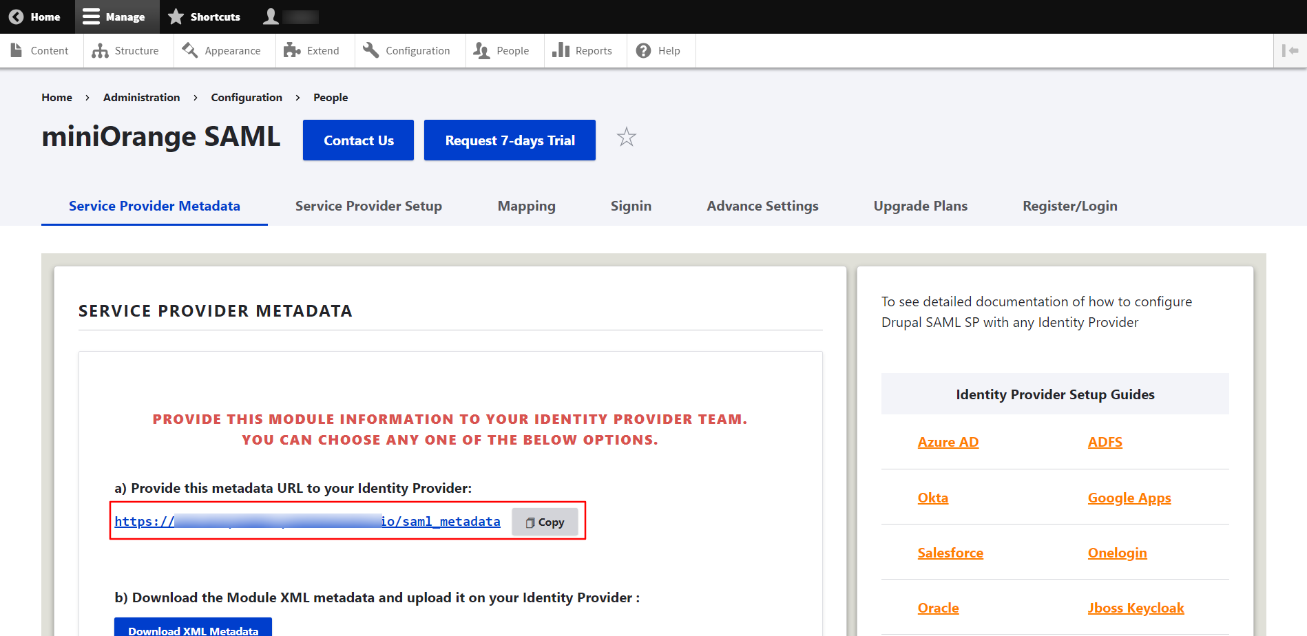 Guide For Drupal Single Sign On Sso Using Centrify As Identity Provider Idp Saml Sp Single