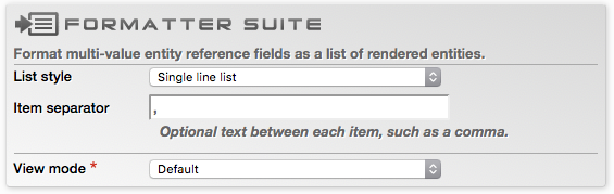 Included formatters (Formatter Suite) | Formatter Suite Guide | Drupal Wiki guide on Drupal.org