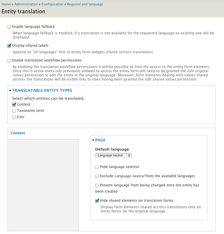 Configure entity translation | Entity Translation | Drupal Wiki guide ... Configure entity translation | Entity Translation | Drupal Wiki guide ...