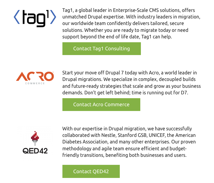 Drupal Migration Partner Program | Drupal.org