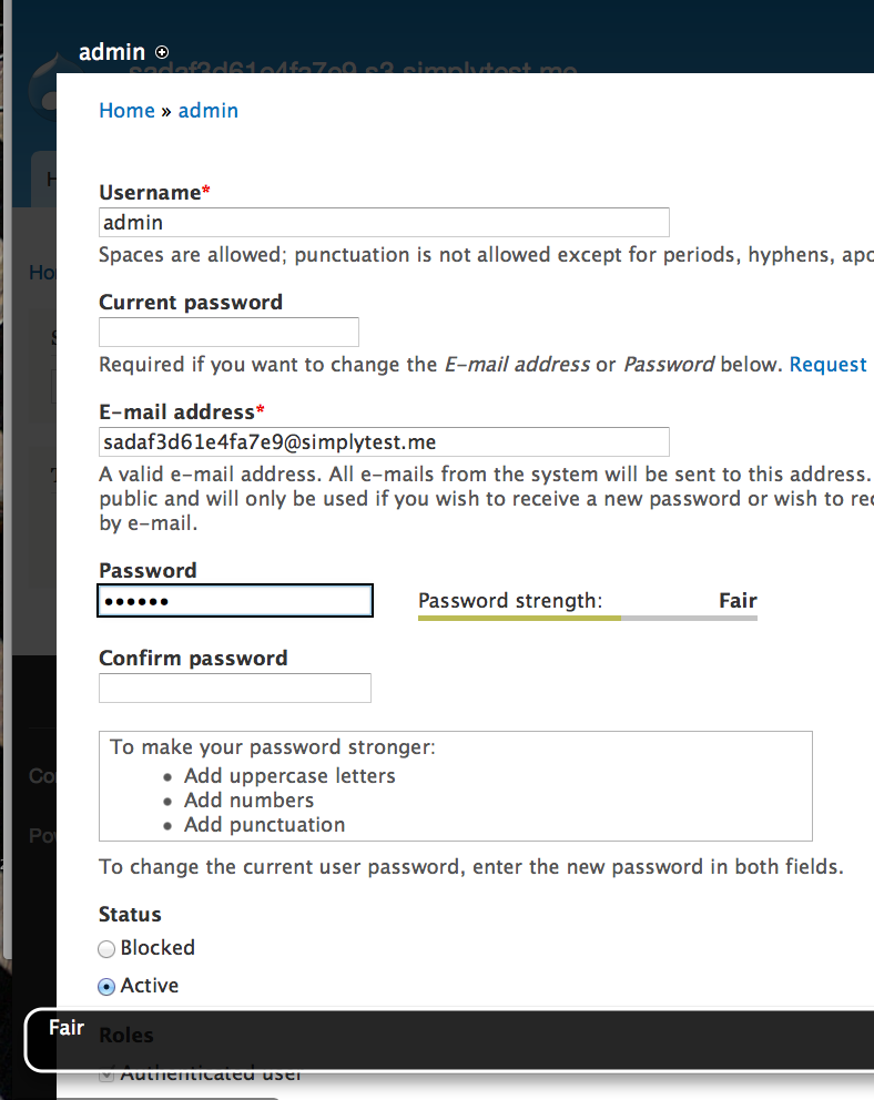 Improve "password matches" and "password strength" accessibility ...