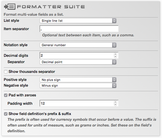 Included formatters (Formatter Suite) | Formatter Suite Guide | Drupal ...