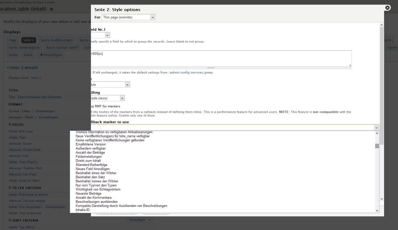 list of marker types broken [#2027099] | Drupal.org