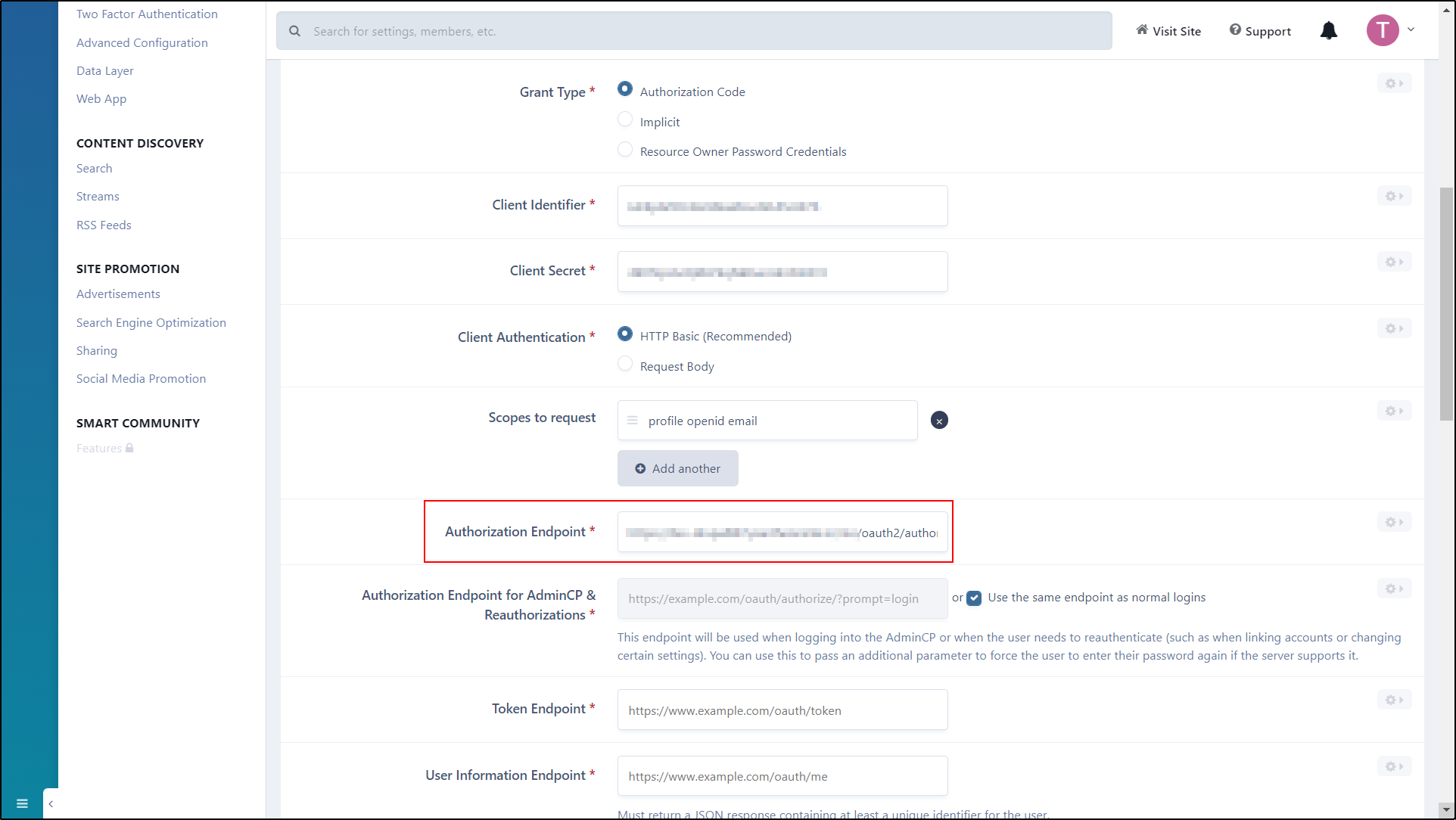 Invision Oauth Client Oauth Server Sso Setup Guides Drupal Wiki