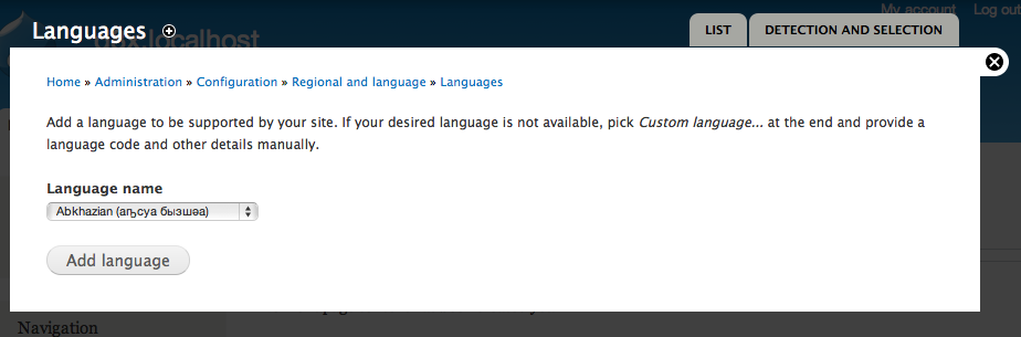 Improve usability of add language screen [#1296566] | Drupal.org