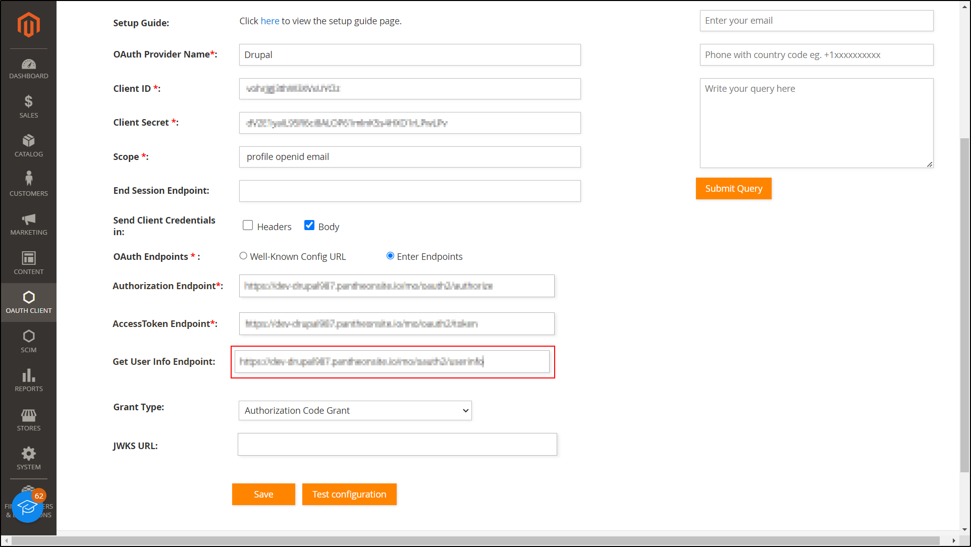 Magento OAuth Client | OAuth Server - SSO Setup Guides | Drupal Wiki guide on Drupal.org