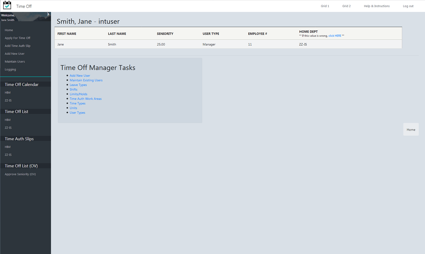Time Off Management System | Drupal.org