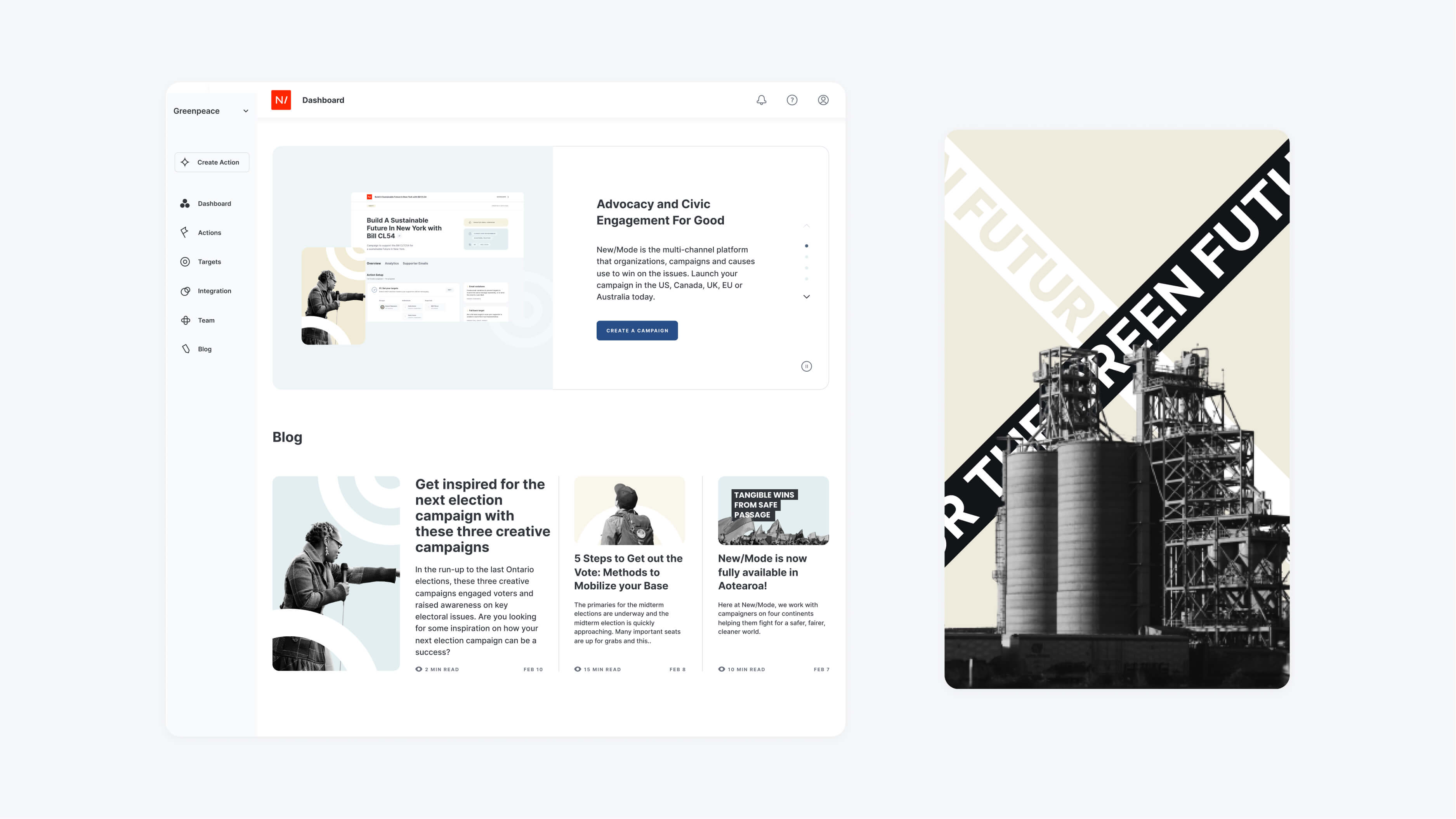 New/Mode: A Web-Based Platform To Build Advocacy Campaigns | Drupal.org