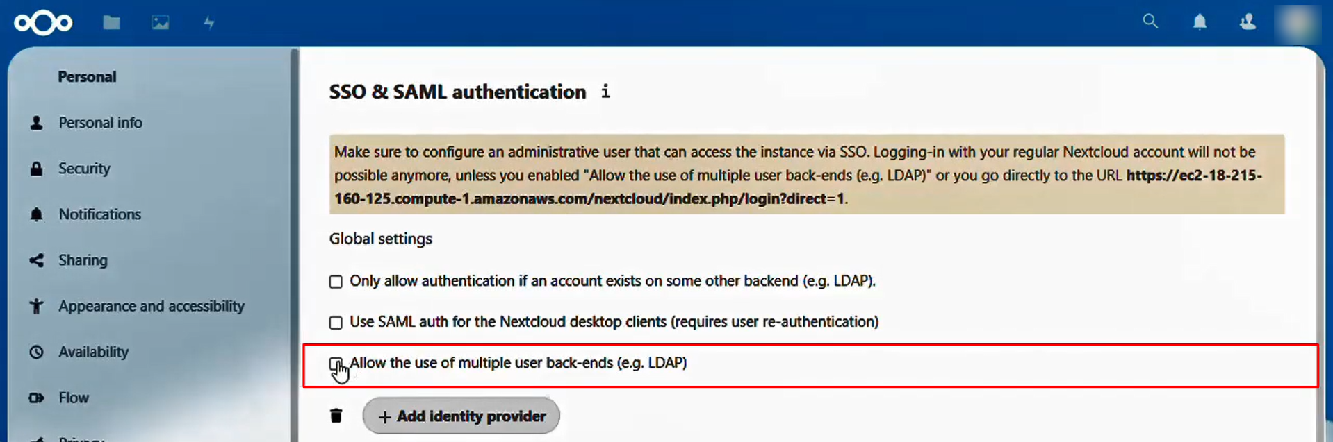 Single Sign On (SSO) into Nextcloud using Drupal as Identity Provider ... Single Sign On (SSO) into Nextcloud using Drupal as Identity Provider ...