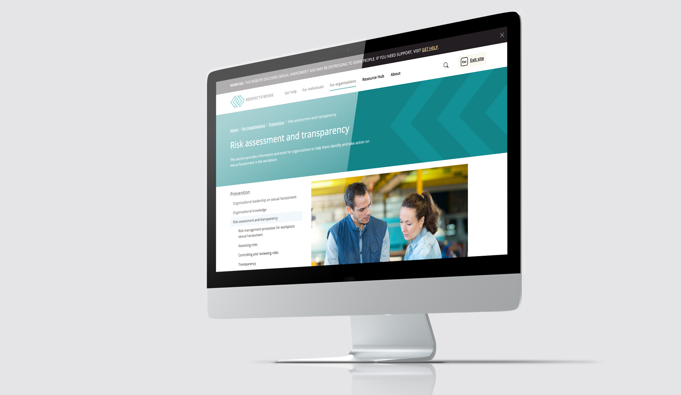 Respect@Work: Personalisation and UX | Drupal.org