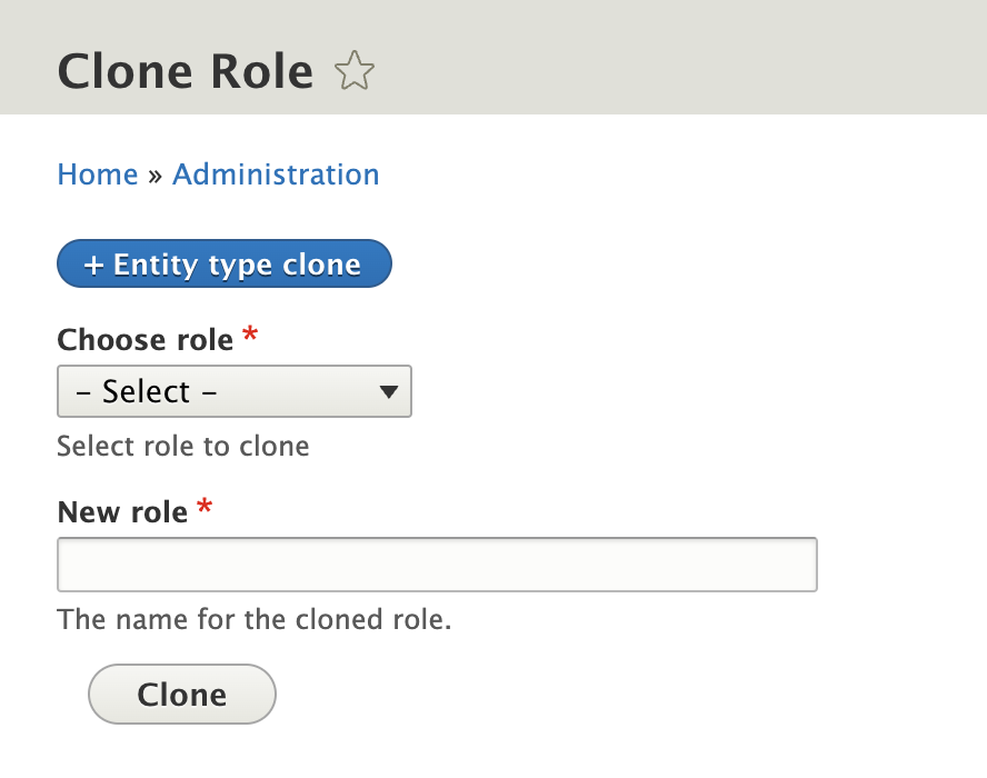 Entity Type Clone (Role clone also included) | Drupal.org Entity Type Clone (Role clone also included) | Drupal.org