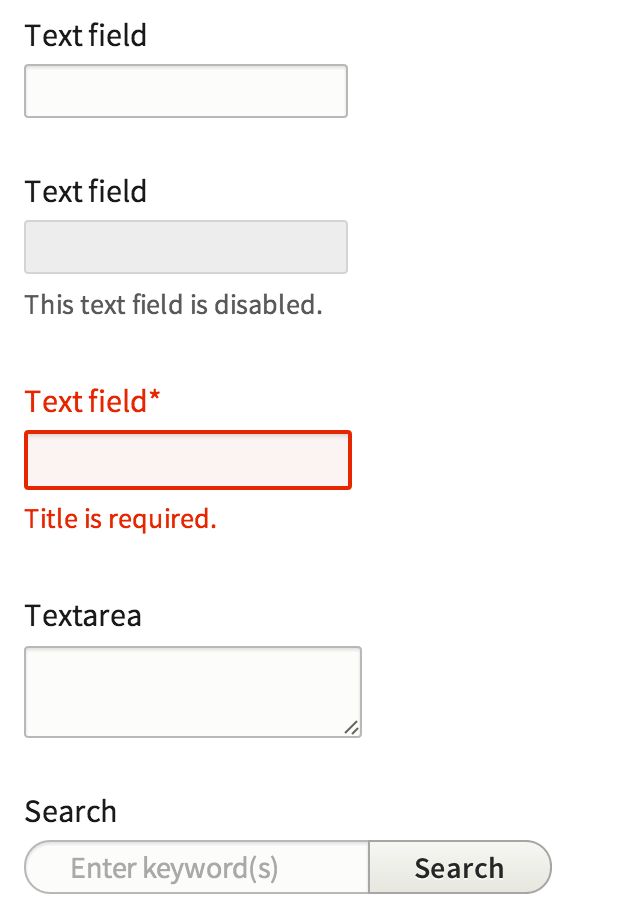 Update textfield & textarea style [#1986418] | Drupal.org
