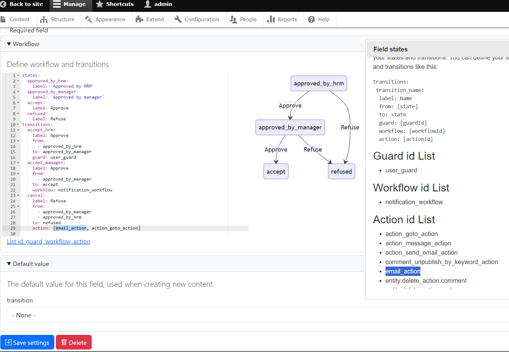 Field States transitions | Drupal.org