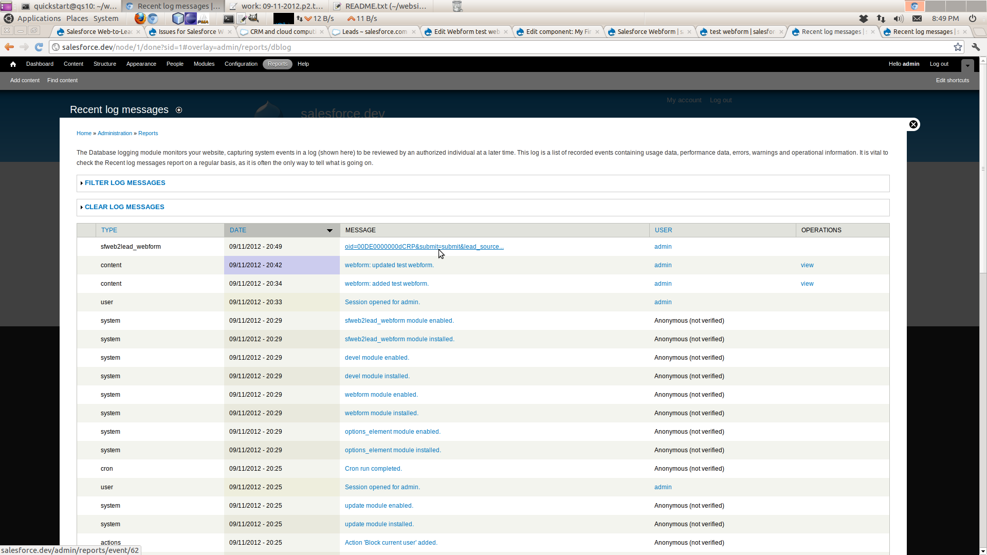 Walkthrough using Salesforce Web-to-Lead Webform Data Integration ... Walkthrough using Salesforce Web-to-Lead Webform Data Integration ...