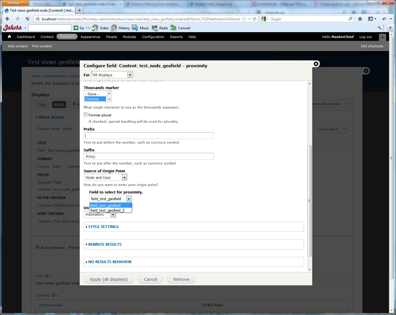 Distance filtering from another geofield [#1561336] | Drupal.org