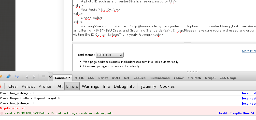 Non-admins can't see ckeditor [#1362876] | Drupal.org
