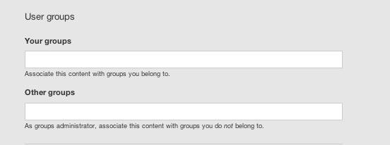 Hide "User groups" field from new content creation forms [#2023403] | Drupal.org