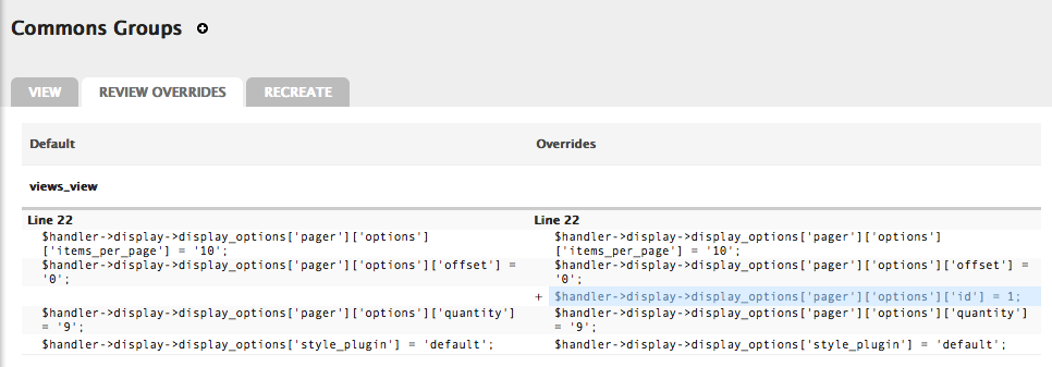 Cleanup commons browsing widget views [#2065211] | Drupal.org
