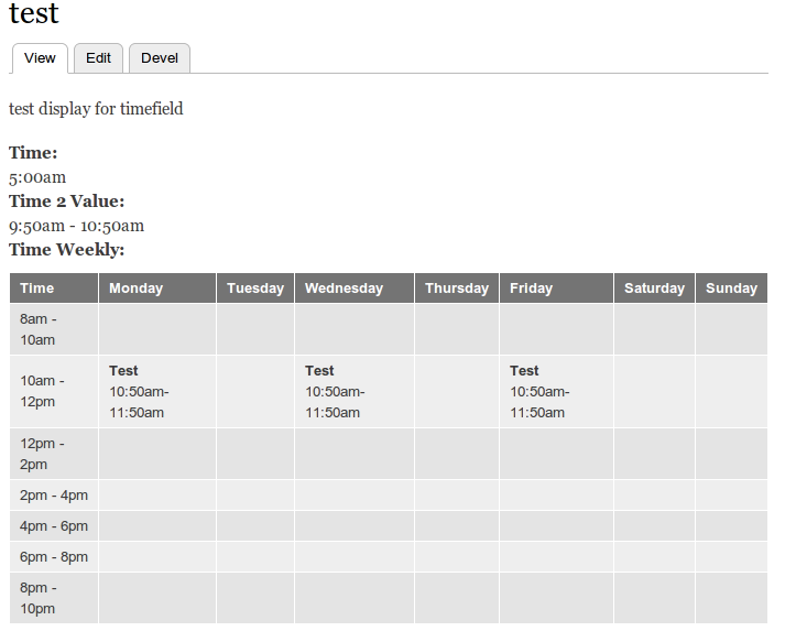 Timefield | Drupal.org