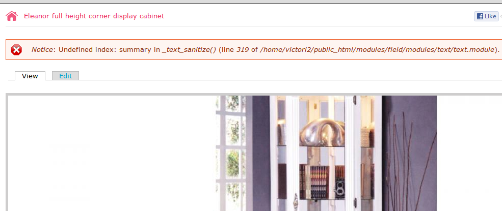 Notice: Undefined index: value in _text_sanitize() (line 319 of /.../modules/field/modules/text ...