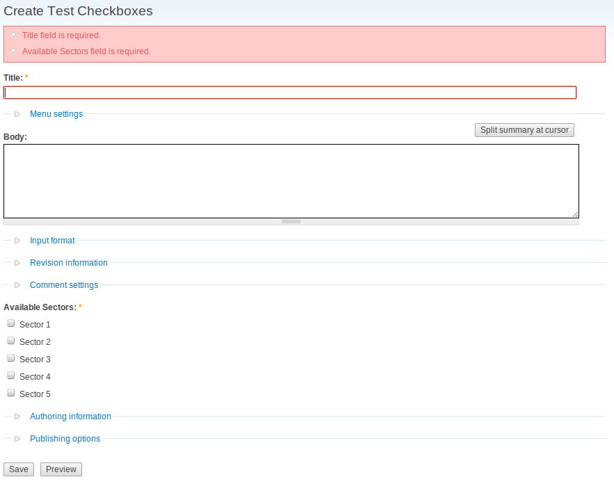 Checkboxes validation [#1705112] | Drupal.org