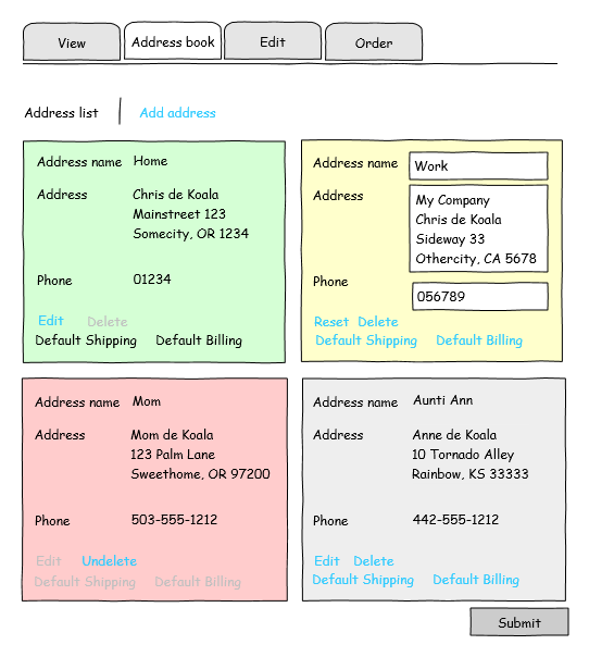 Redesign the address book page using Views [#1433034] | Drupal.org